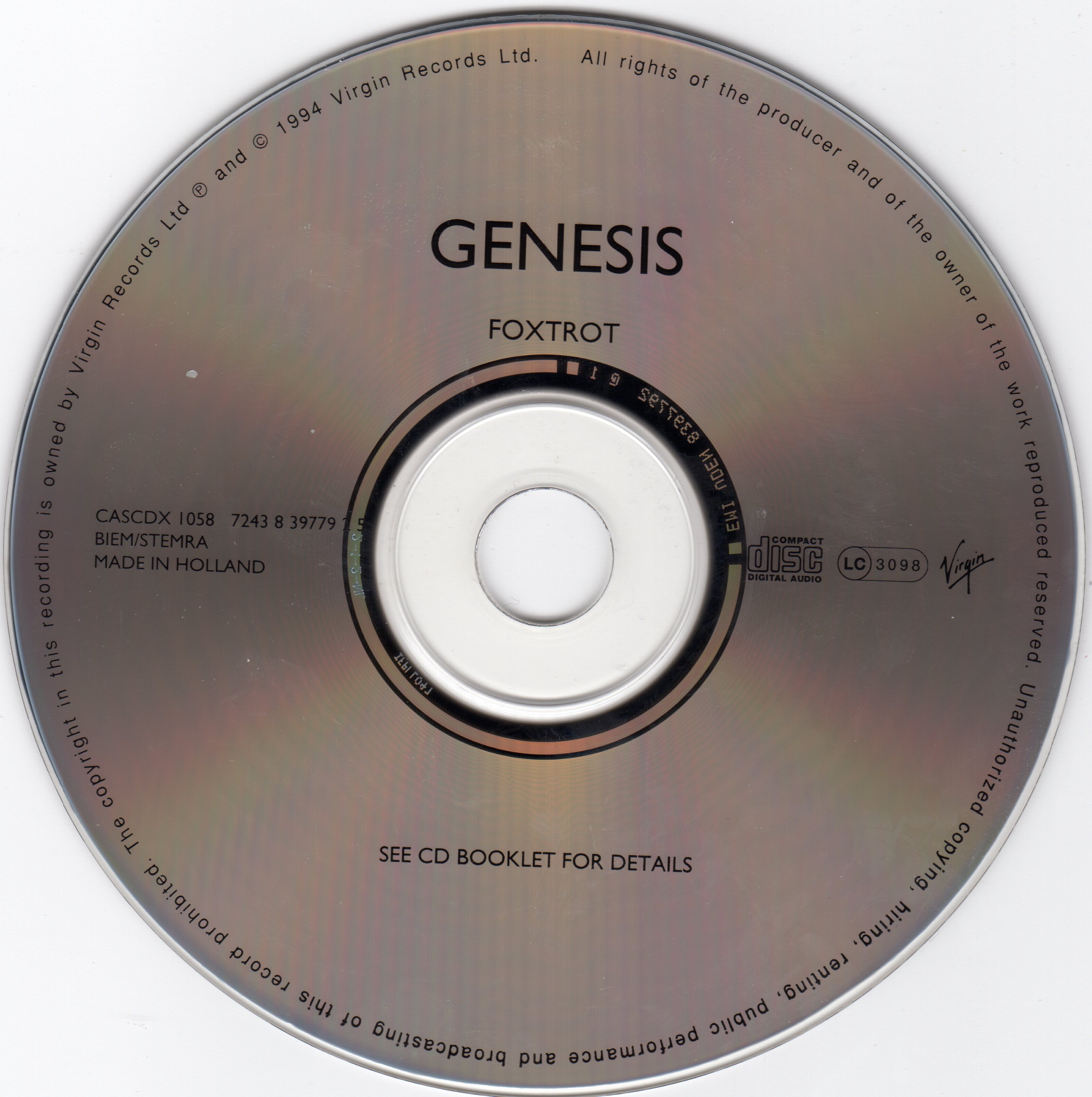 Genesis Foxtrot : CD eu | CD Covers | Cover Century | Over 1.000.000 ...